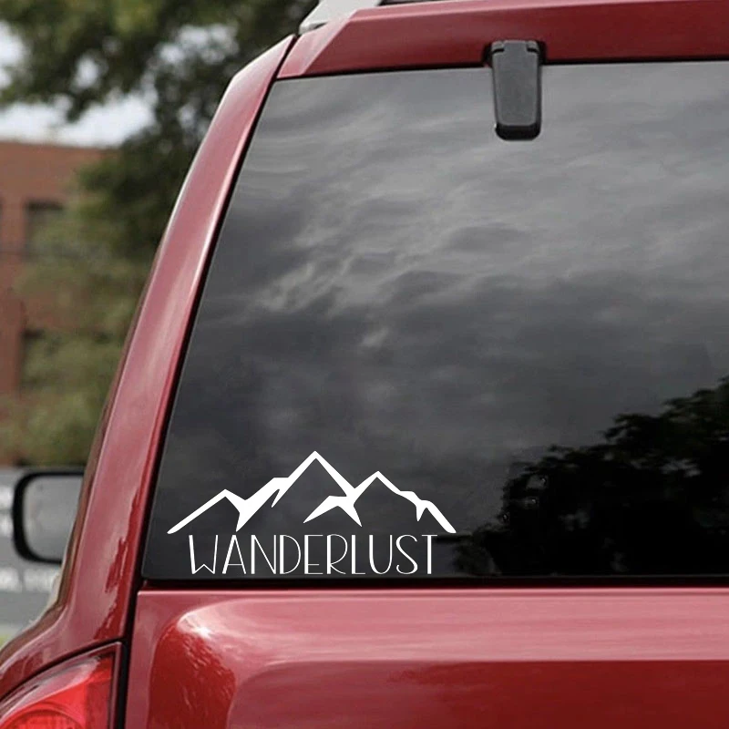 Wander Car Vinyl Decal Wanderlust Window Or Bumper Vinyl Sticker Decals ...