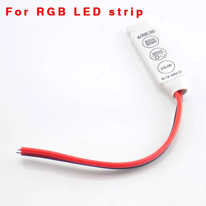12V wire RF IR Box Remote Controller mini 24 44 3 Keys for RGB LED ...