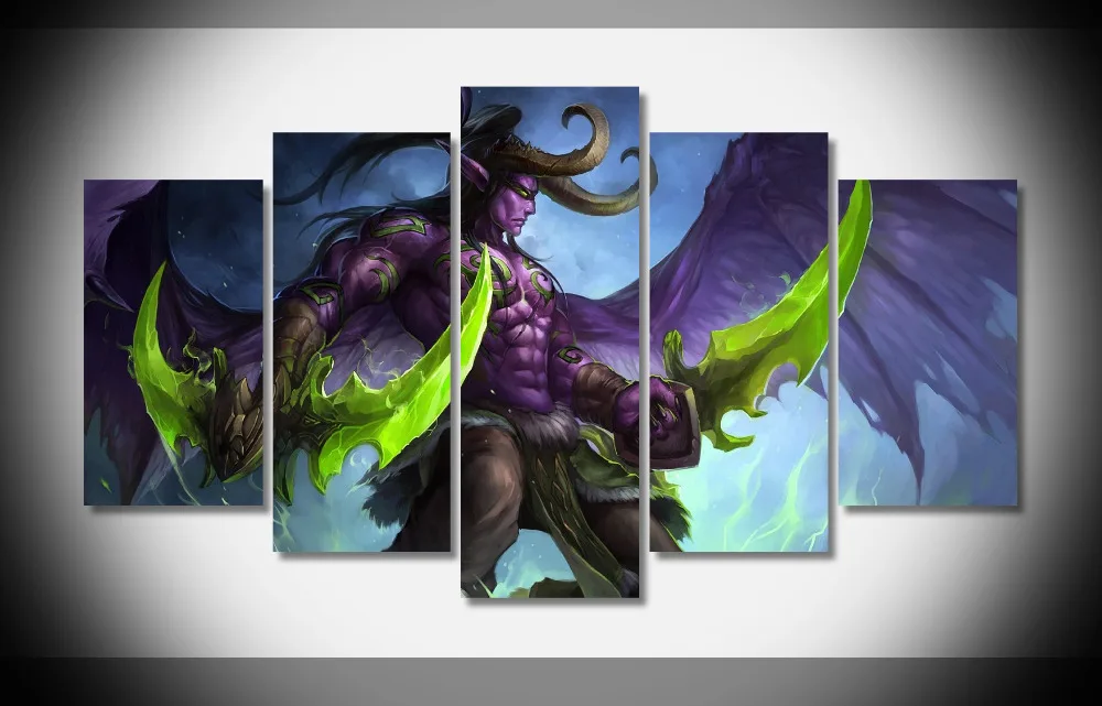 6890 World Of Warcraft Illidan Stormrage Art Devil Game Character ...