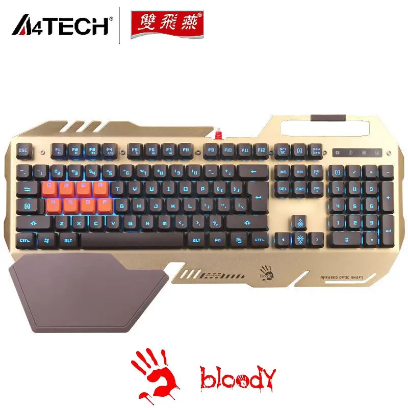 A4tech Bloody B418 Waterproof Backlit Optical Gaming Keyboards For Dota ...
