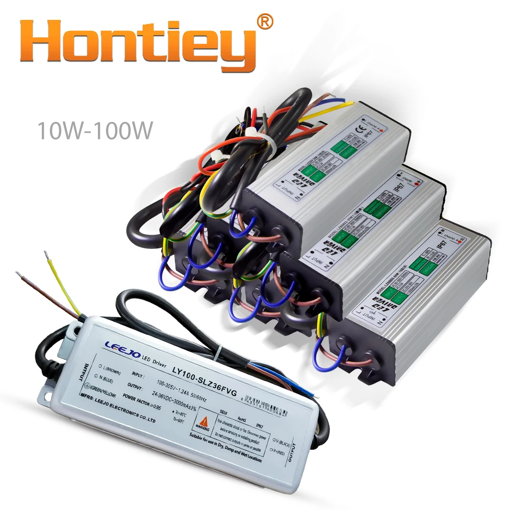 Hontiey High Power LED Driver 10W 20W 30W 50W 100W Waterproof Lighting ...