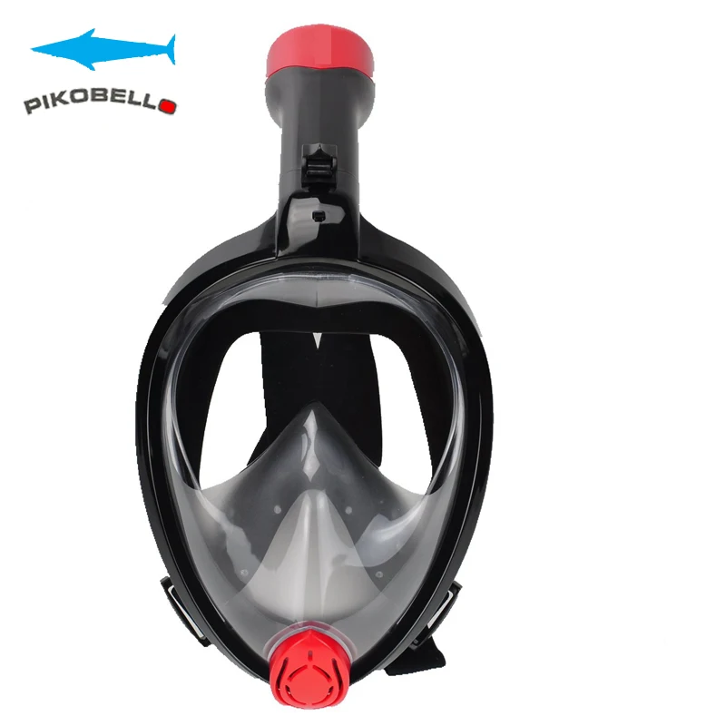 Panoramic Free Breath Snorkeling Full Face Diving Mask Swim Mask 180 ...