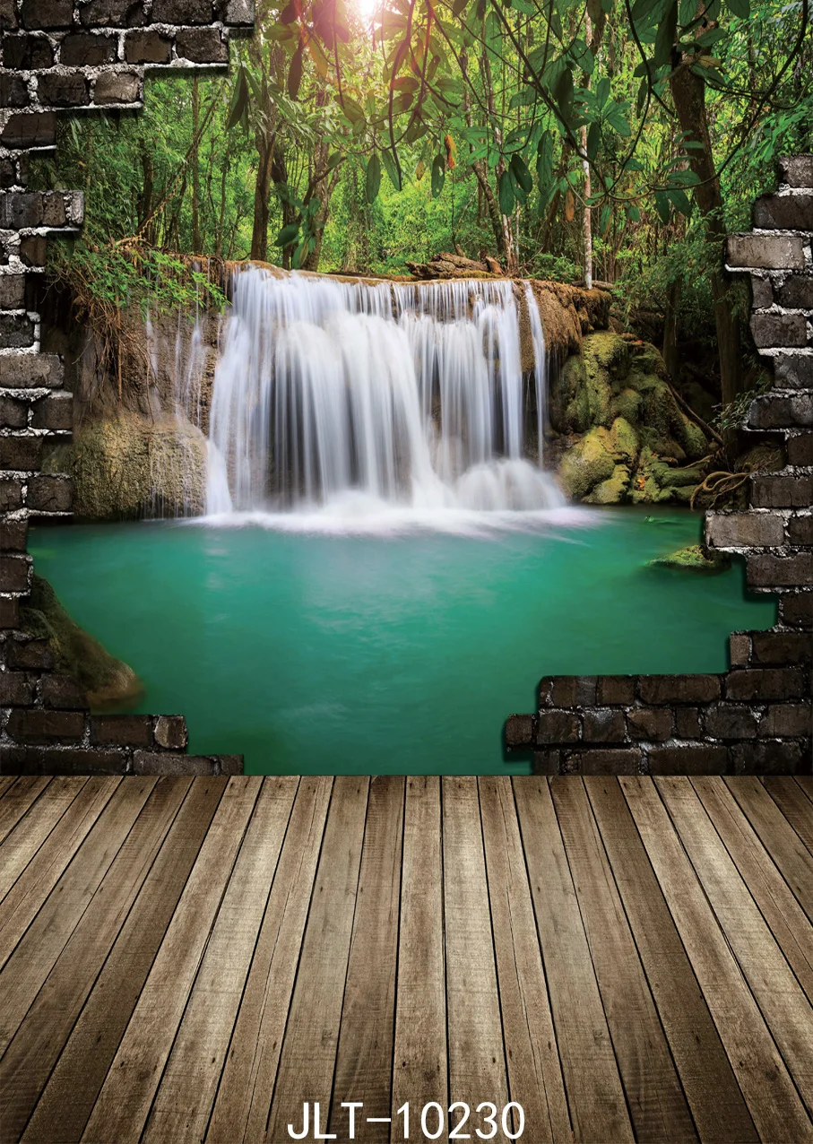 Beauty Waterfall Popular Backgrounds for Photo Studio Vinyl Cloth ...
