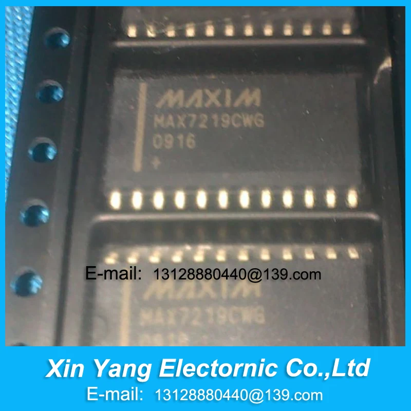 Nuevo y ORIGINAL MAX7219CWG + T MAX7219CWG MAX7219 SOP, envío gratis ...