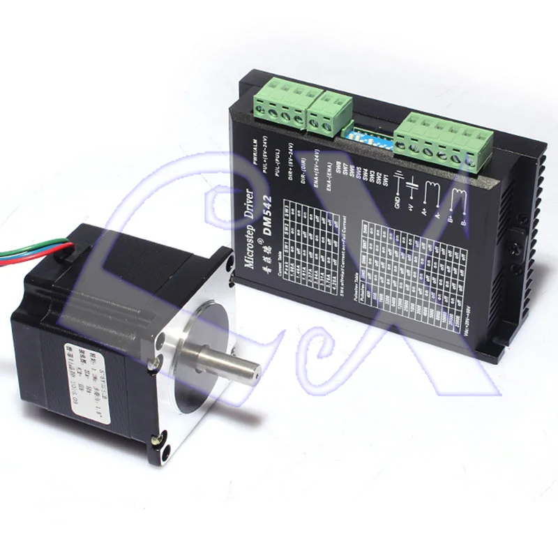 57 Step Motor Kit 57byg250b 1.2nm Stepper Motor + Dm542 Dc20v-50v Motor ...