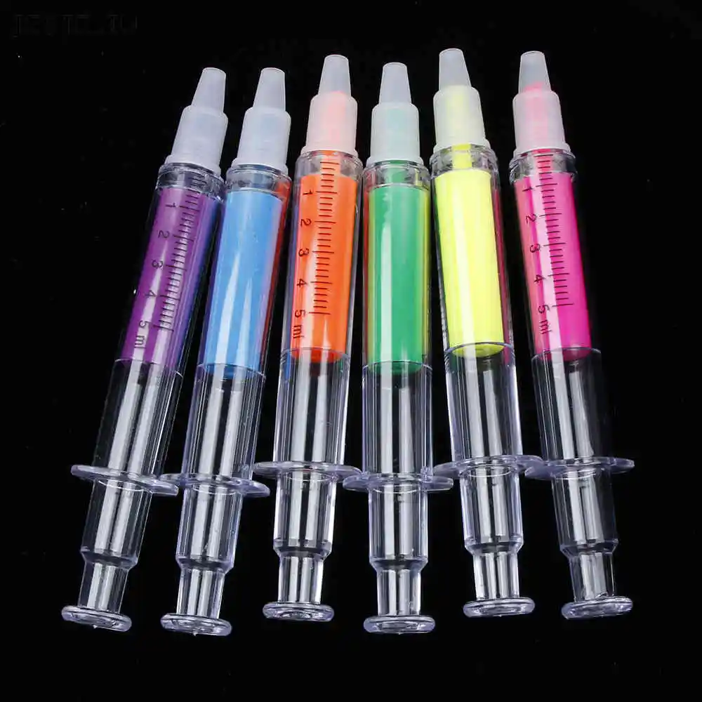 JESJELIU 6PCS Cute Kawaii Novelty Nurse Needle Syringe Shaped ...