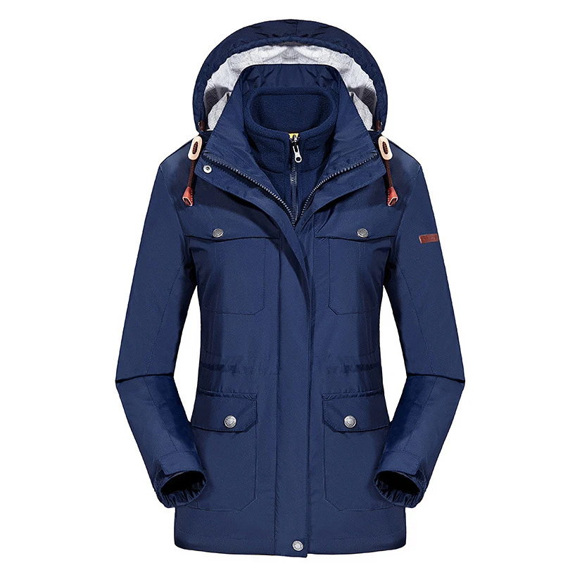 Hot 2in1 Winter Waterproof Outdoor Long Jacket Women Windstopper ...