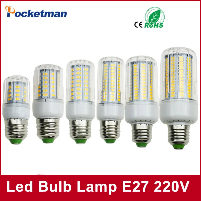LED Bulb SMD5736 E27 E14 LEDs Lamp Light 50W 40W 30W 25W 15W 12W 7W ...