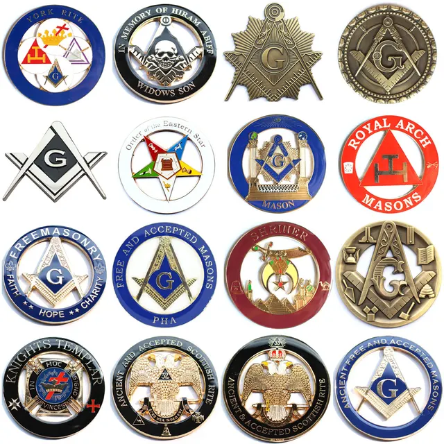 Aliexpress.com : Buy 20pcs Masonic Car Emblem Mason Freemason ...