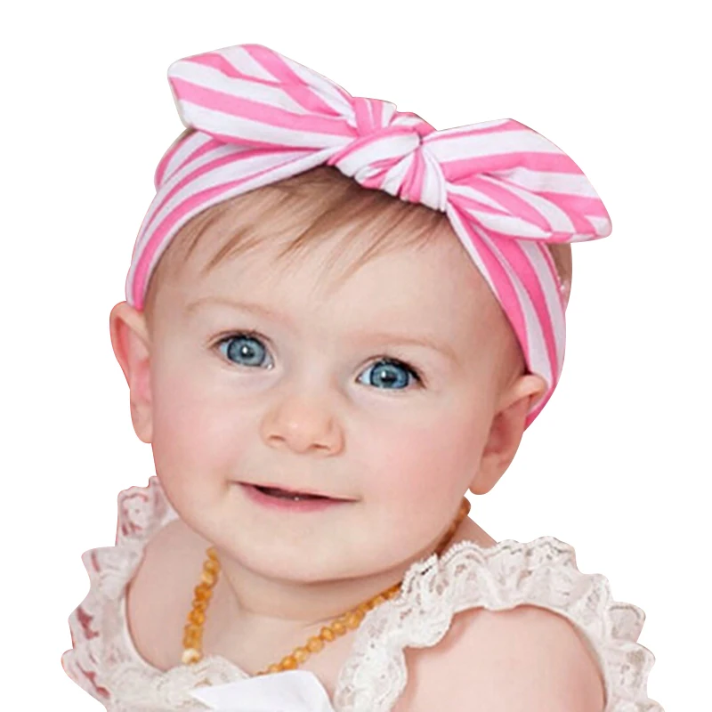 Newborn Baby Colorful Strap Print Headbands Infant Bot Knot Head Wear ...