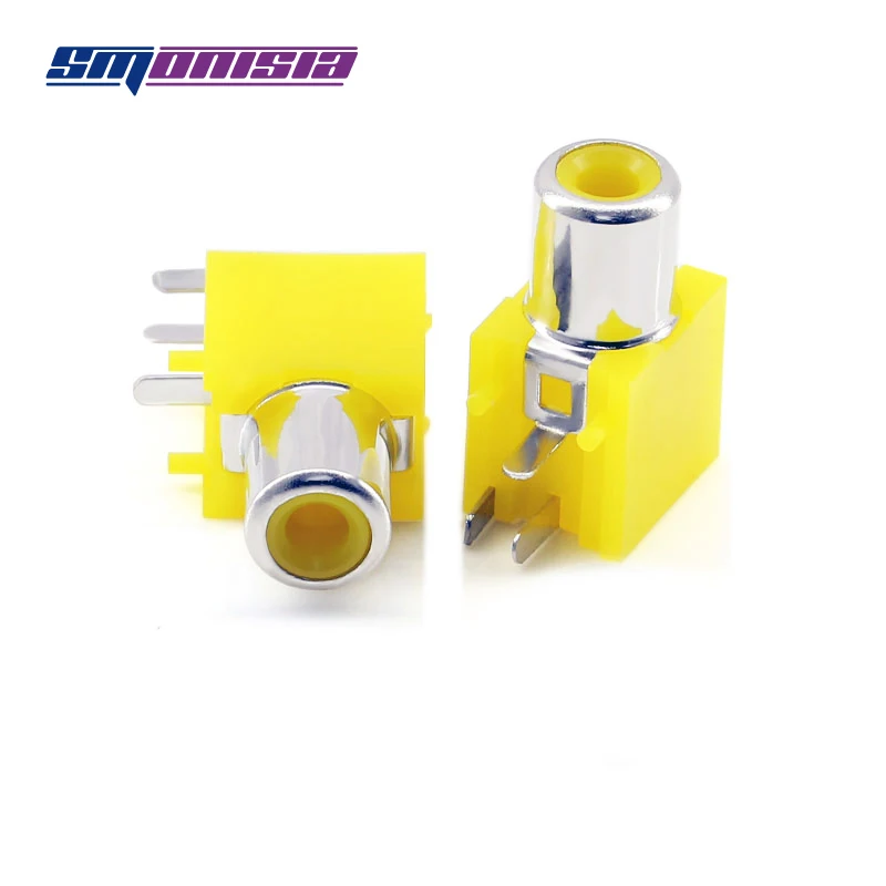 AV1 8.4 1K 3 pin Single hole RCA Socket PCB Welded Audio Video Lotus AV ...