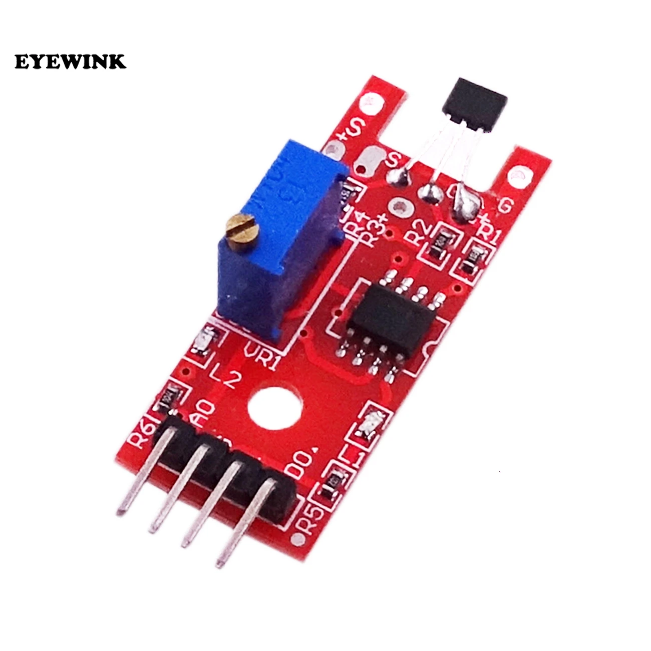 10pcs 4pin KY-024 Linear Magnetic Hall Switches Speed Counting Sensor ...