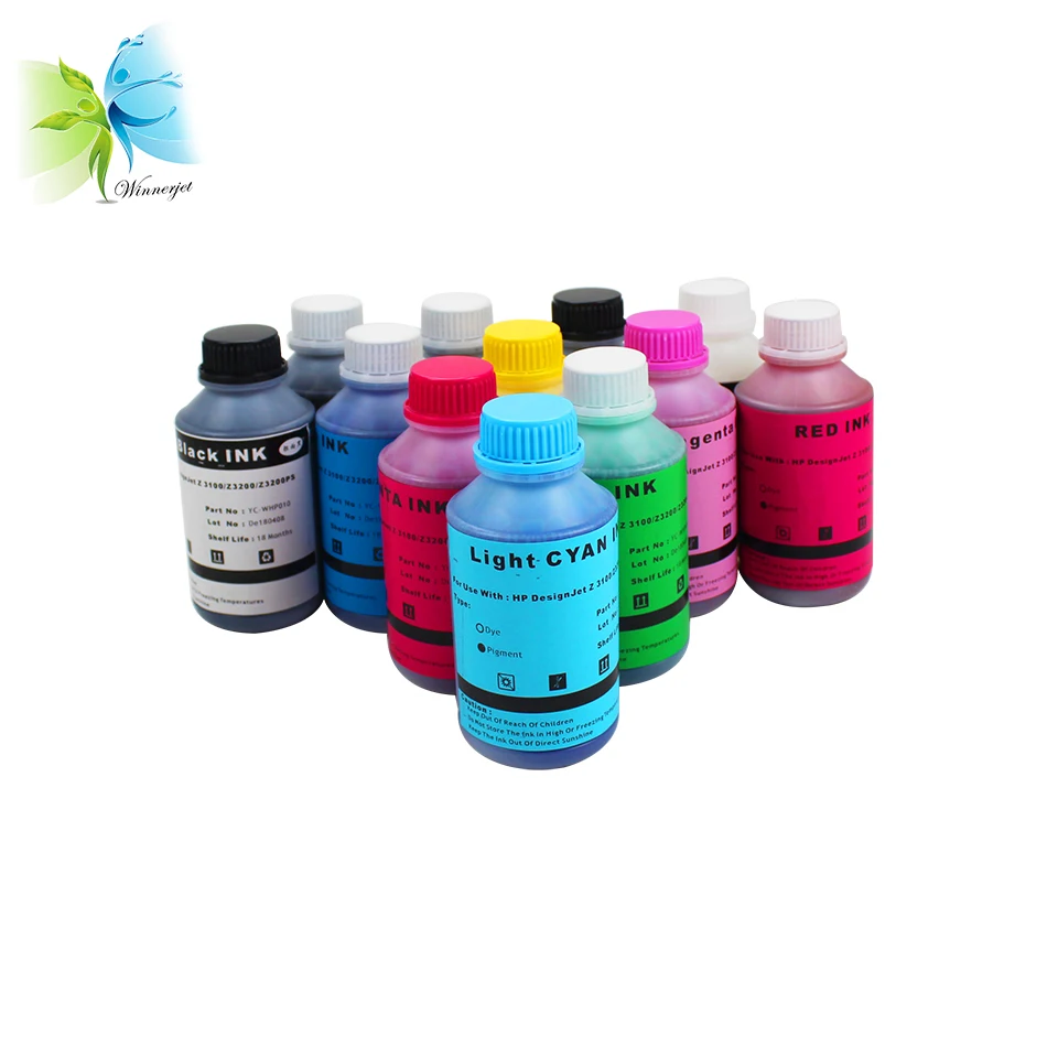 Winnerjet-1000ML-per-bottle-12-colors-dye-ink-for-Hp-Designjet-Z3100 ...