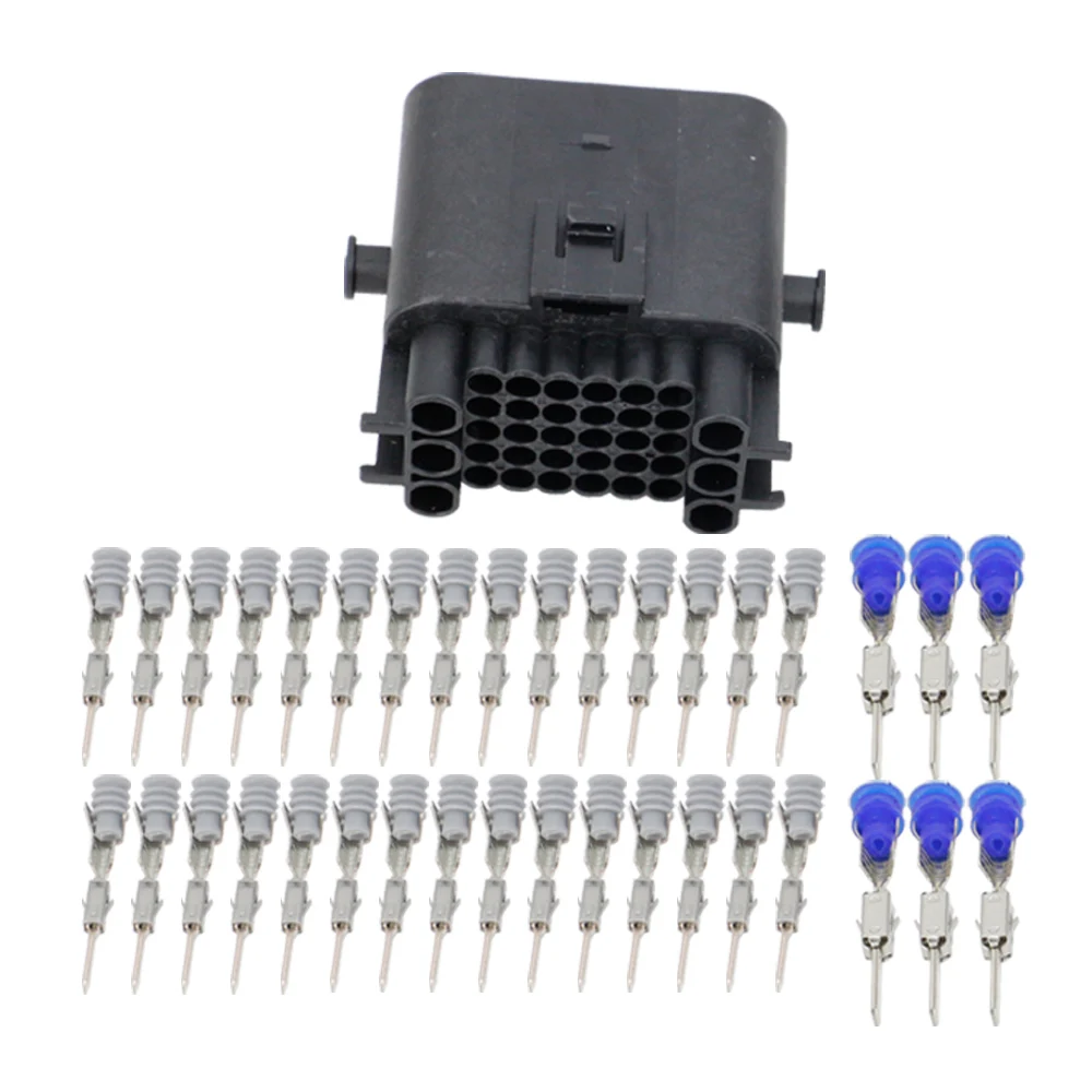 36 Pin Plug Black Plastic Car Computer Board Connector With Terminal ...