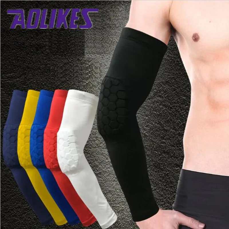 Elastic Arm Warmers Sport Basketball Arm Sleeve Shooting Crashproof