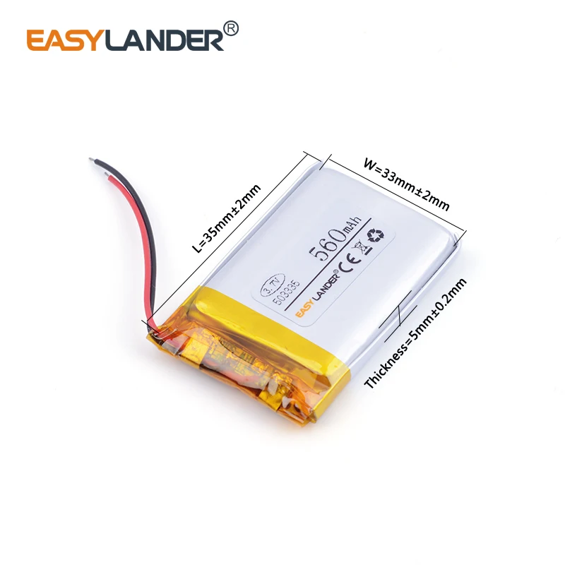 3-7V-503335-560mAh-Rechargeable-Lithium-Li-ion-Polymer-Battery-for-MP3 ...