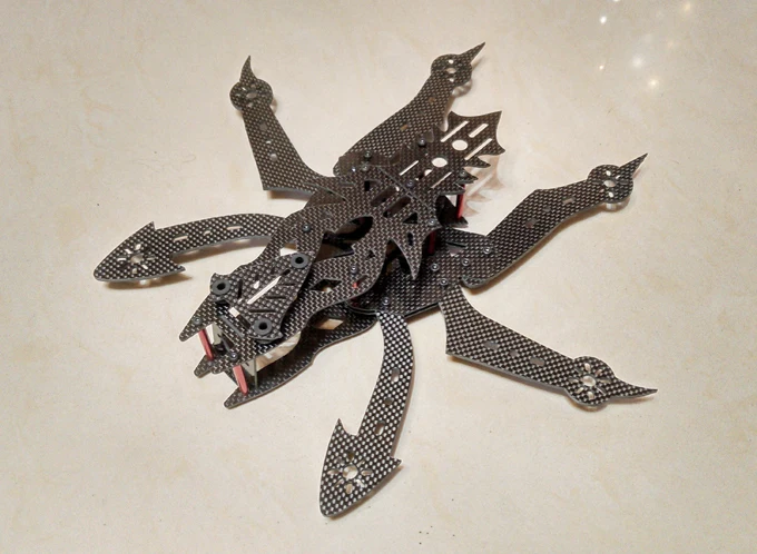 DIY mini drone Alien hexacopter spider 290 pure carbon fiber frame ...