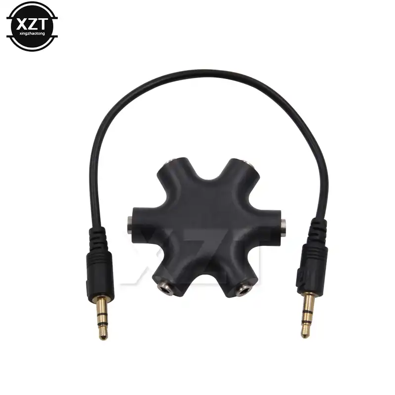 3.5mm 3 Way Port Aux Multi Headphone Earphone Audio Splitter Adapter 3 ...