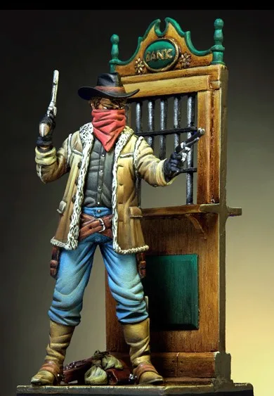 54mm scale West cowboy Resin Model Kit Model Free Shipping-in Model ...