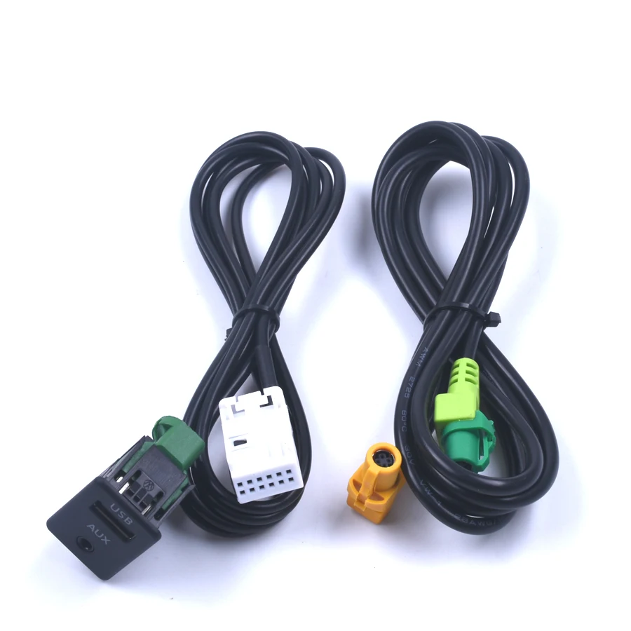 USB-AUX-Switch-Plug-Cable-For-VW-Passat-B6-B7-RCD310-RCD510-Golf-MK5 ...