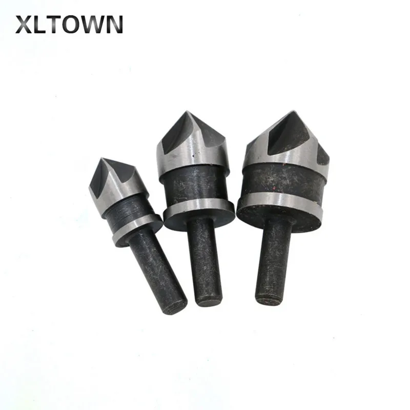 XLTOWN high carbon steel 3pcs 90 degree round handle five edged chamfer ...