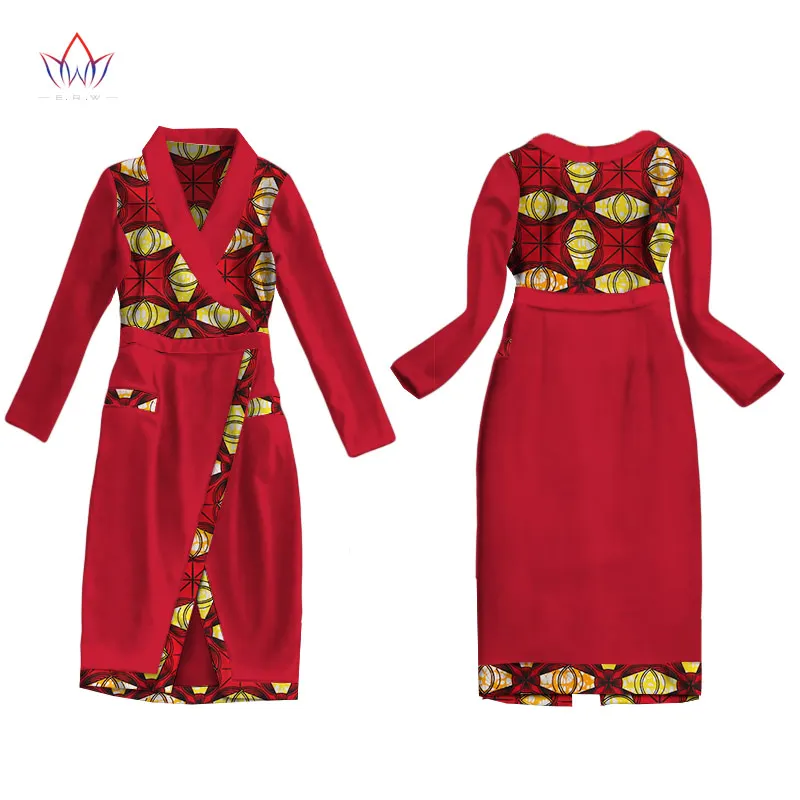 2018 Autumn African Coat Africa Print Outfits Dashiki Trench Coat For