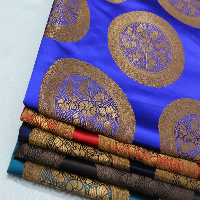 Mongolia Tibet Tibetan Costume Robe Clothing Decorative Fabric Jacquard ...