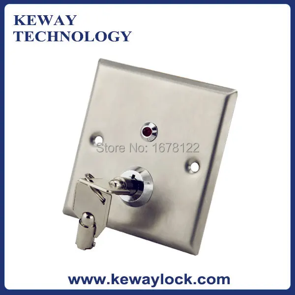 Stainless Steel Door Release Key Switch Emergency Key Switch with LED ...