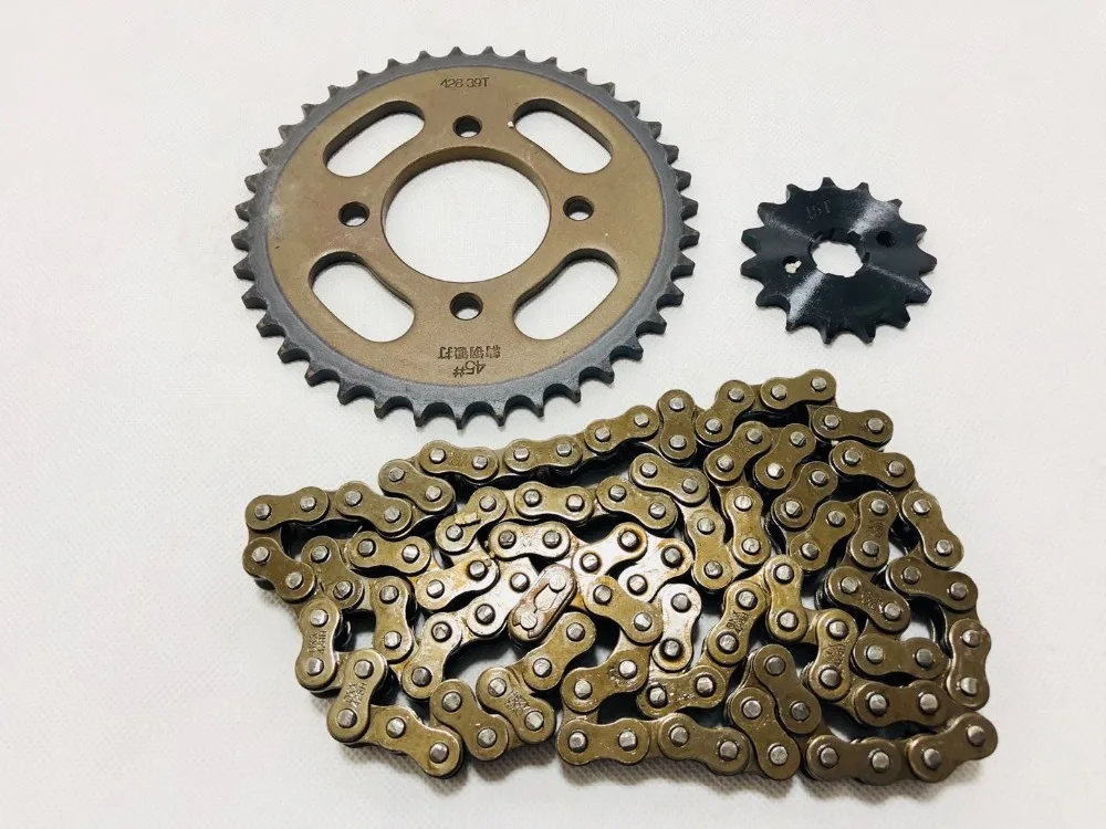 Gs125 Gn125 Roller Motorcycle Chain With 39t/43t/45t 15t Front Rear ...