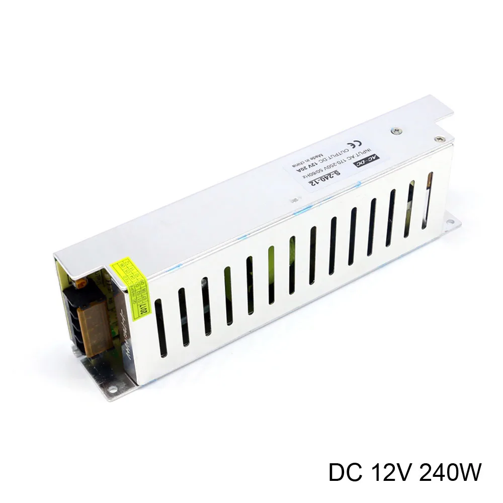 DC 12V Laboratory Power Supply 12V 20A 240W Long Strip Mini Power ...