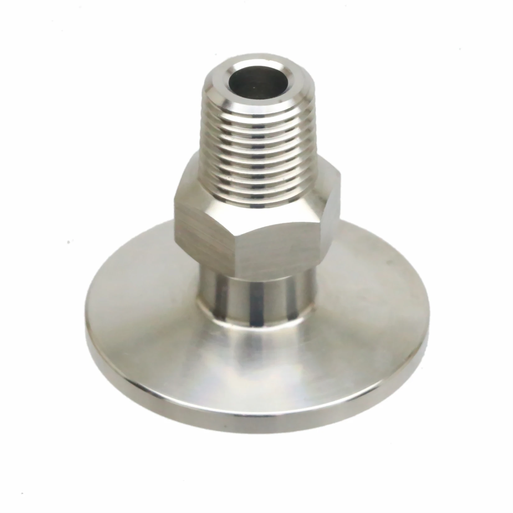 ISO KF25 (NW/KF 25) 1/4 "인치 암 PT 파이프 스레드 어댑터 진공 플랜지 피팅 SS304 스테인레스 스틸 ...