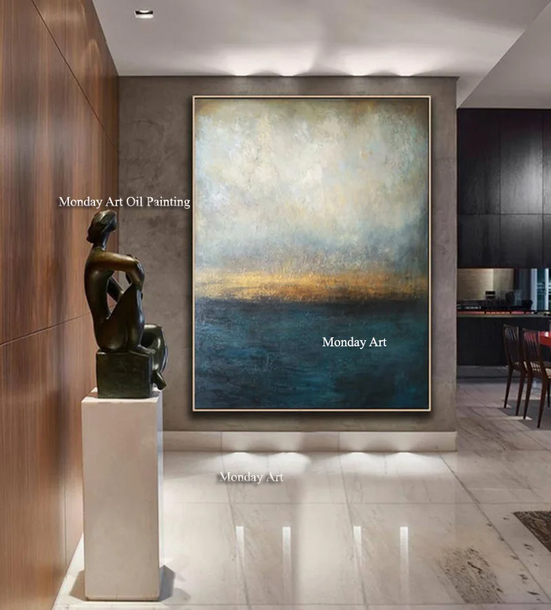 Abstract Oil Painting Large Original Contemporary Handpainted Large ...