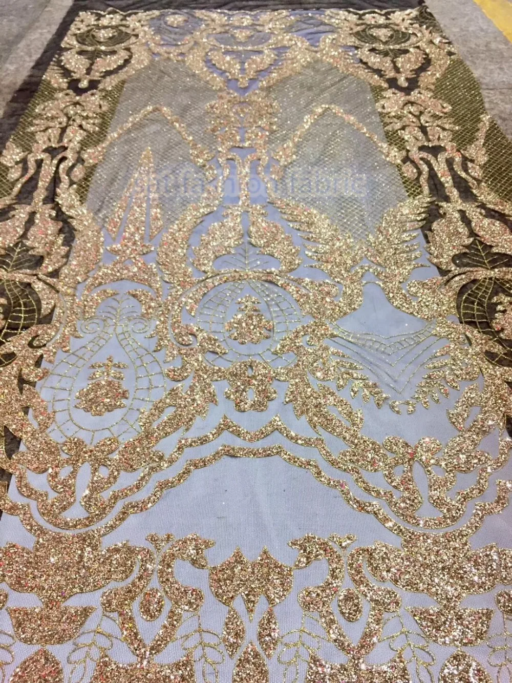 Venta caliente tela de encaje de red francesa africana para vestido de ...