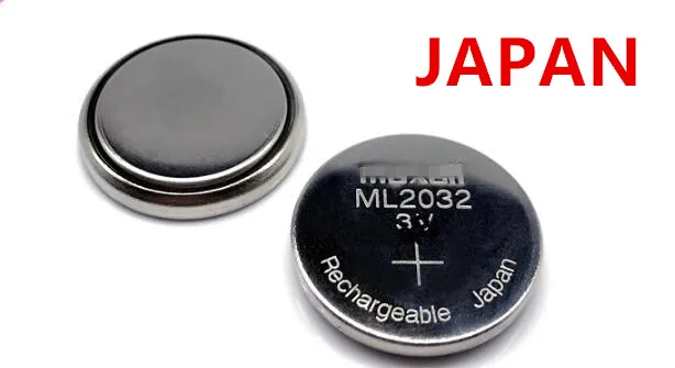 20PCS/LOT New Original ML2032 3V Rechargeable lithium battery button ...