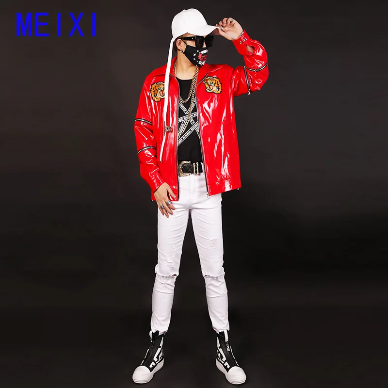 Nightclub male singer performance clothing bar personality rock band ...