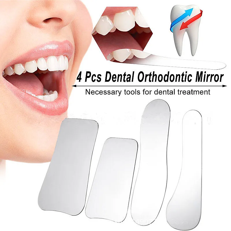1pack/4PCS Dental Clinic Stainless Steel Photography Mirrors ...