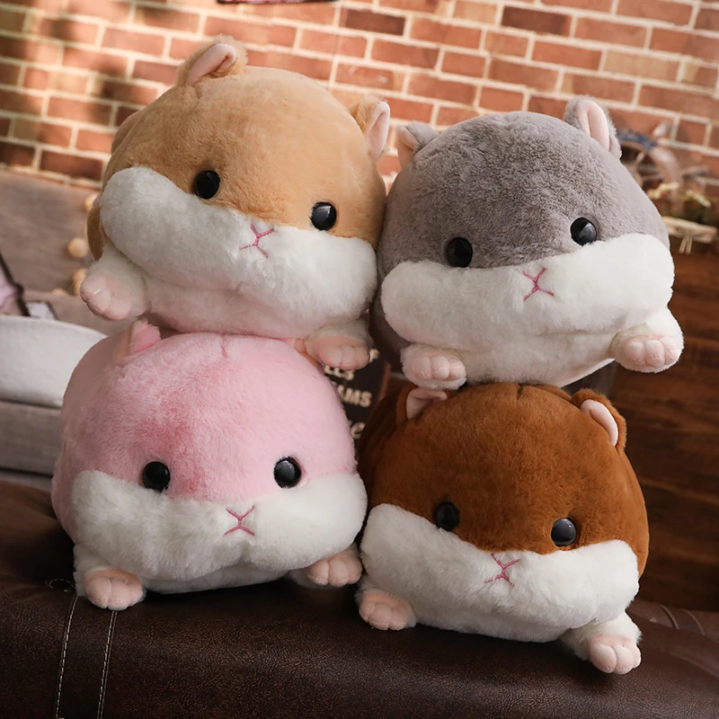 50cm Cute Hamster Mouse Plush Toy Stuffed Soft Animal Hamtaro Pillow ...