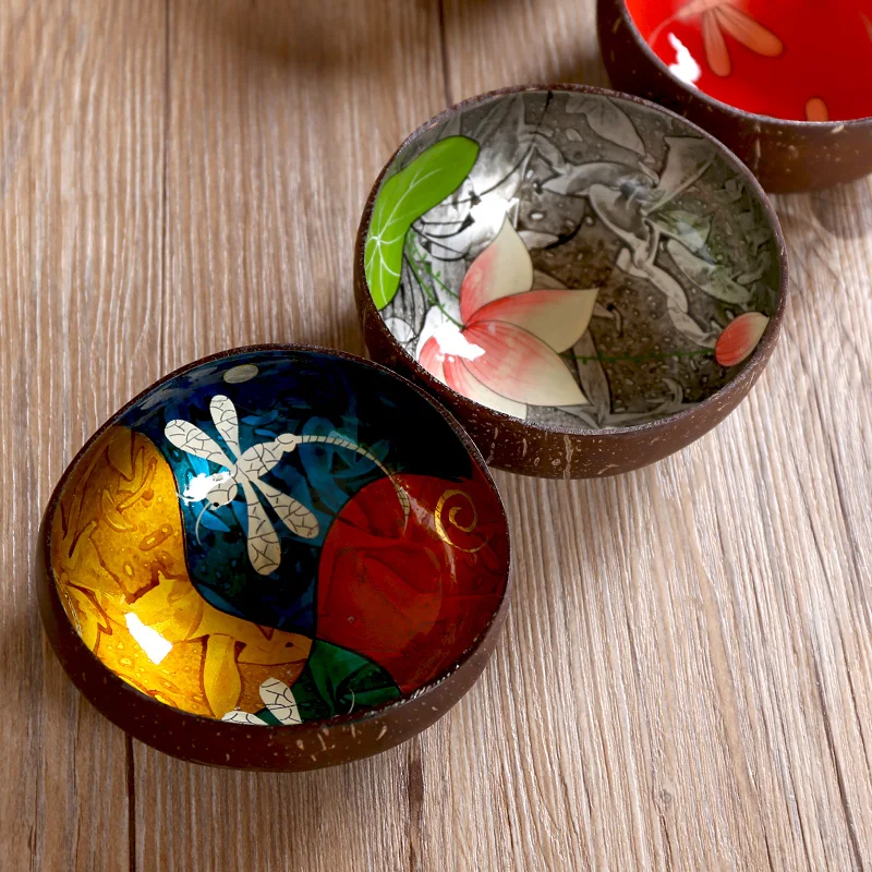 Decorative Bowl Vietnam Natural Coconut Shell Bowls Table Key ...