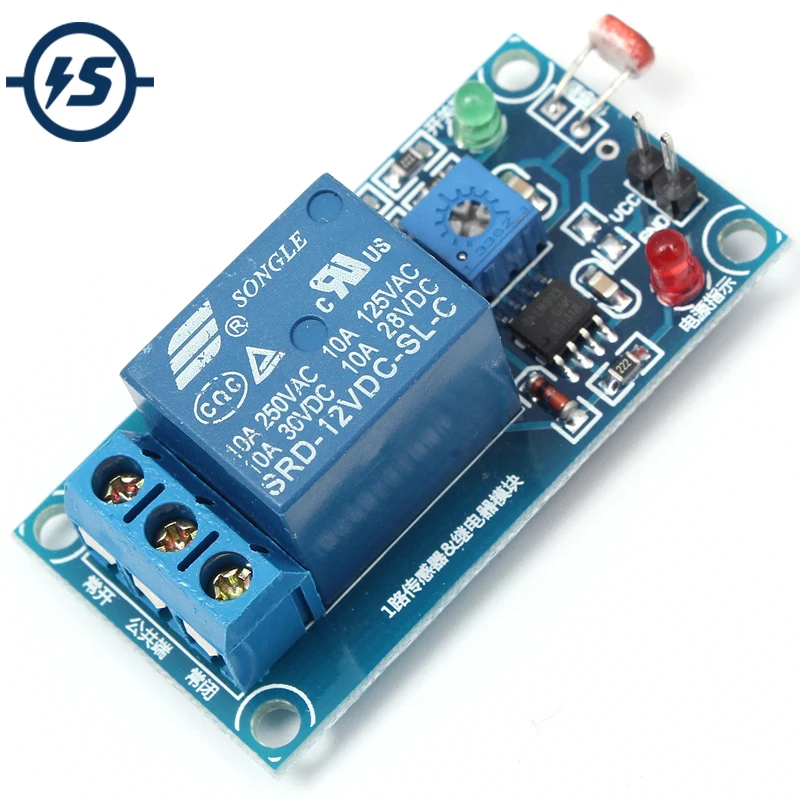 12V Photoresistor Sensor Module Light Control Switch Relay Module ... 12V Photoresistor Sensor Module Light Control Switch Relay Module ...