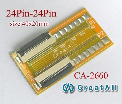 10pcs 0.5mm Spacing 24Pin FPC FFC Lcd Led 24 Pin to 24 pin FPC/FFC ...