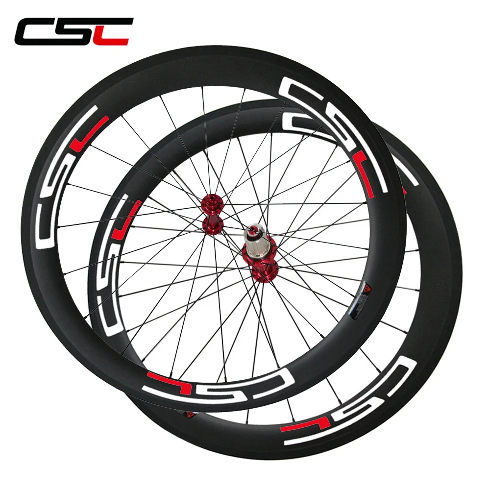 CSC 700C 23 мм шириной 60 мм довод углеродного волокна колеса ...