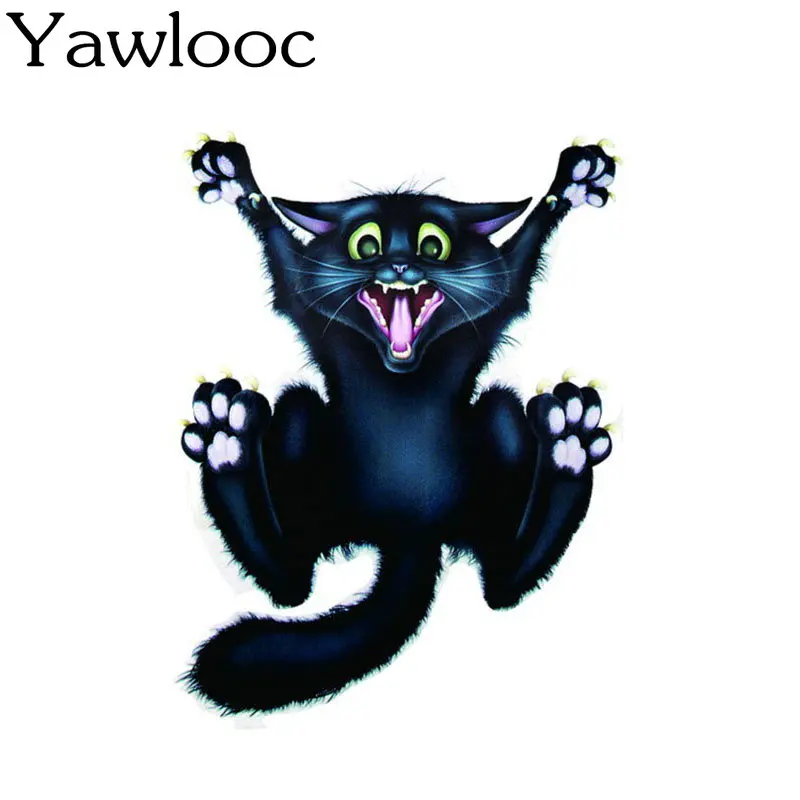 18*15cm 3D Black Cat Car Styling Car Stickers Truck Door Tail Decor ...