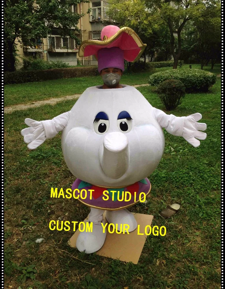 Teapot Mascot Costume Custom Fancy Costume Anime Cosplay Kits Mascotte Fancy Dress Carnival