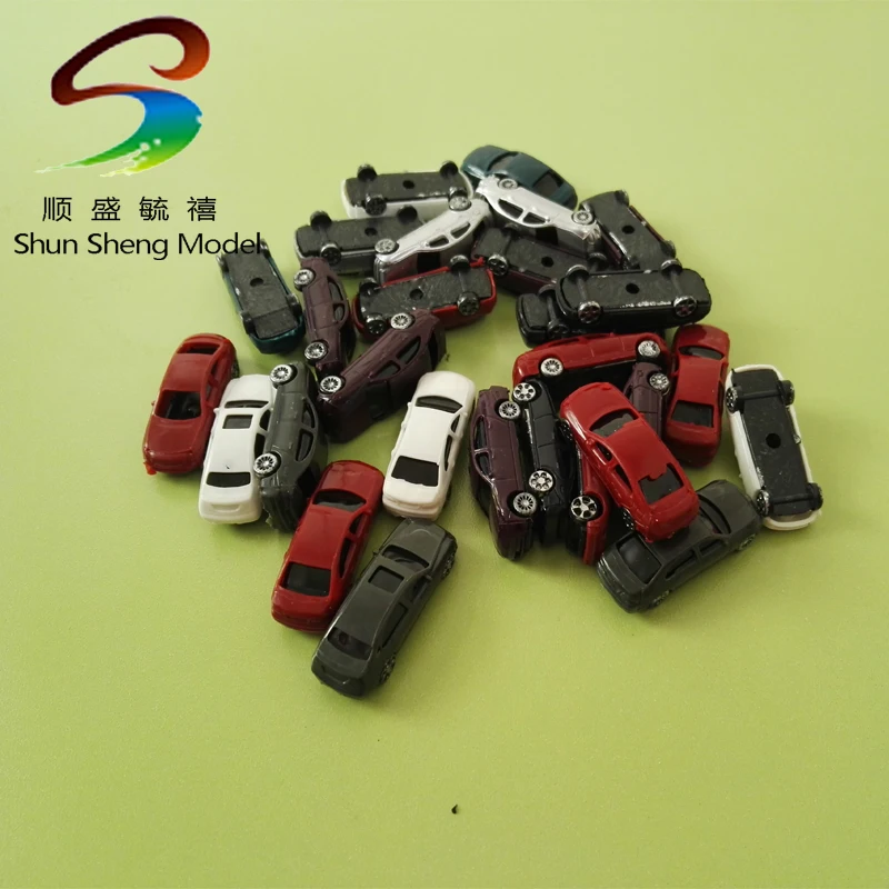 300pc-Wholesale-1-200-scale-model-plastic-car-for-Landscape-Train-Model ...