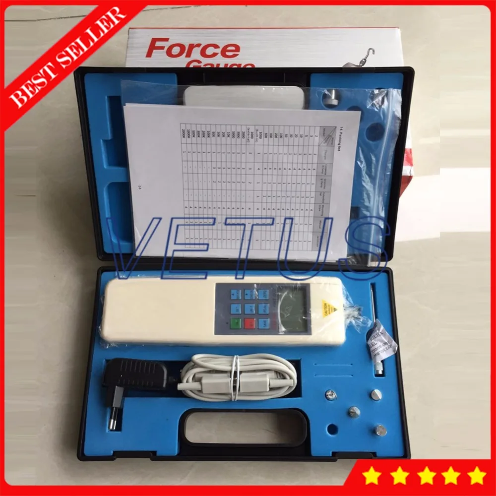 HF 20 Digital Force Guage Push Pull Force Meter with 20N/2Kg/4.5Lb ...