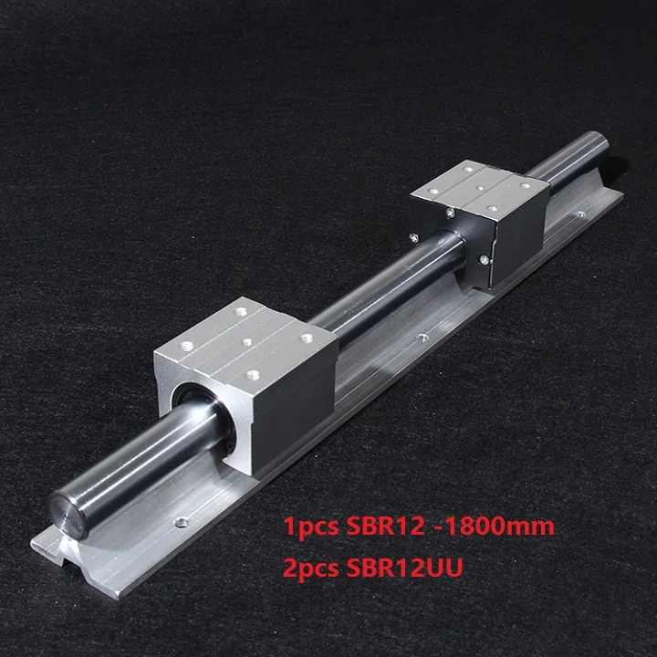 1 stücke SBR12 L 1800mm unterstützung schiene linear schiene guide + 2 ...