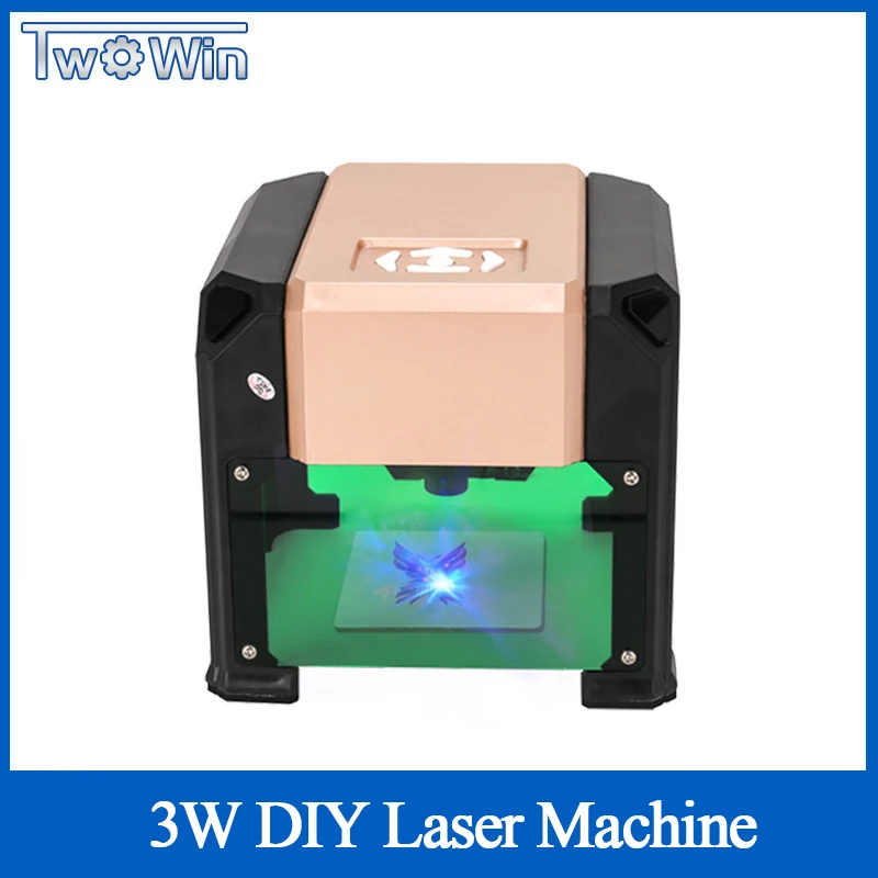 미니 Cnc 기계 데스크탑 레이저 조각기 3w Cnc 조각 기계 Usb Diy 프린터 커터 목공 조각 레이저 기계