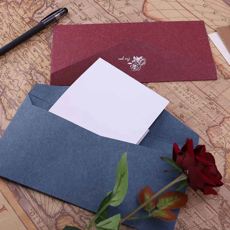 Hot Sale Vintage Style Stamping Printing Kraft Paper Envelopes School ...