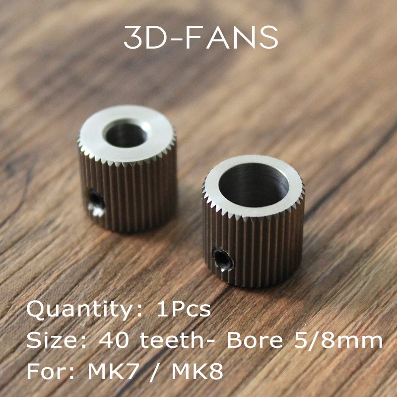 1Pc Makerbot MK7 MK8 Extruder Driver Feed Gear Wheel 40 Teeth 11mm*12mm ...