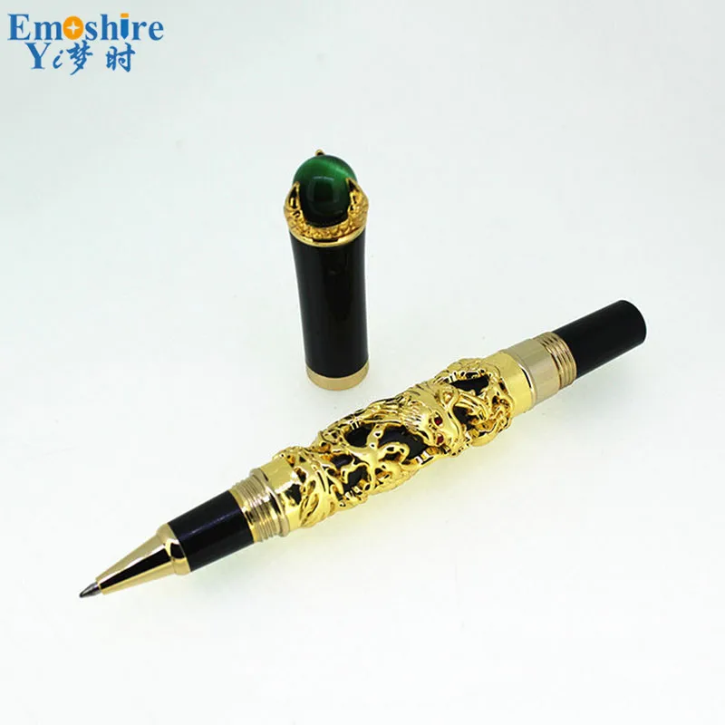 Fashion Modern Ballpoint Pen Classic Design Luxury Golden Roller Ball ...